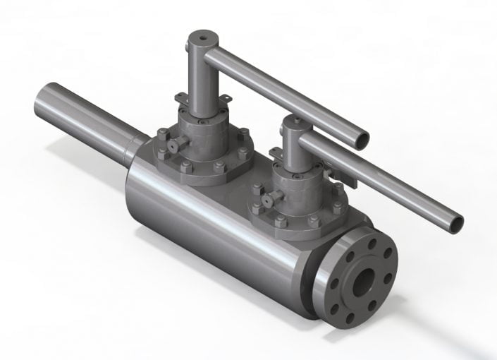 Ball-Valve-Trunnion-Top-Entry-DBB-NPS-2-inches-RB-Class-600-Lever ...